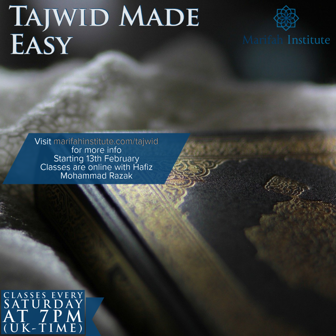 Tajwid Made Easy | Marifah Institute